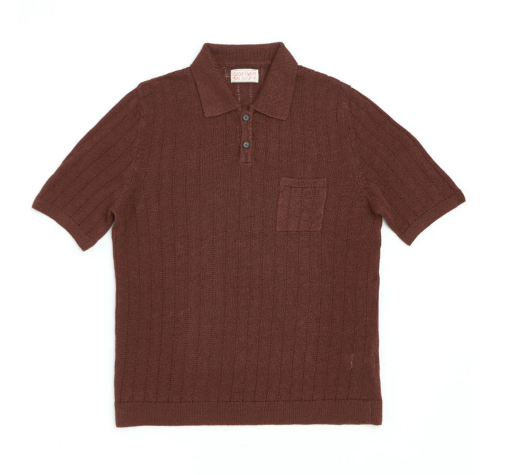 Casa Isaac CC15 Linen Polo, Cinnamon – Steven Alan
