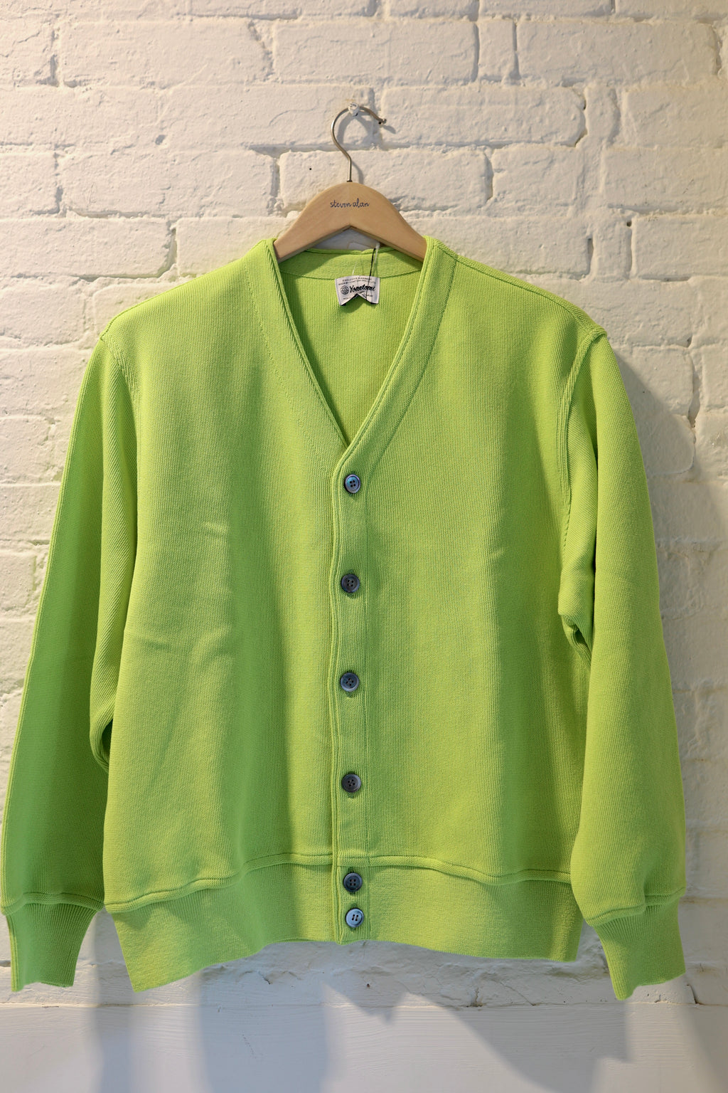 Japanese Cardigan, Lime – Steven Alan