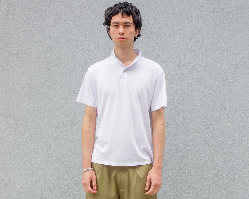 The Cropped Collar Polo, Ultra Pale Lavender – Steven Alan